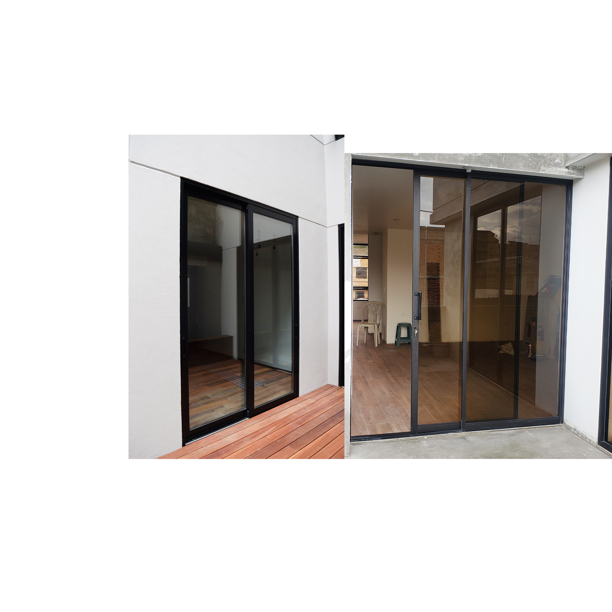 PUERTAS CORREDIZAS / TIPO ESTÁNDAR - Aluminio y vidrio en Quito